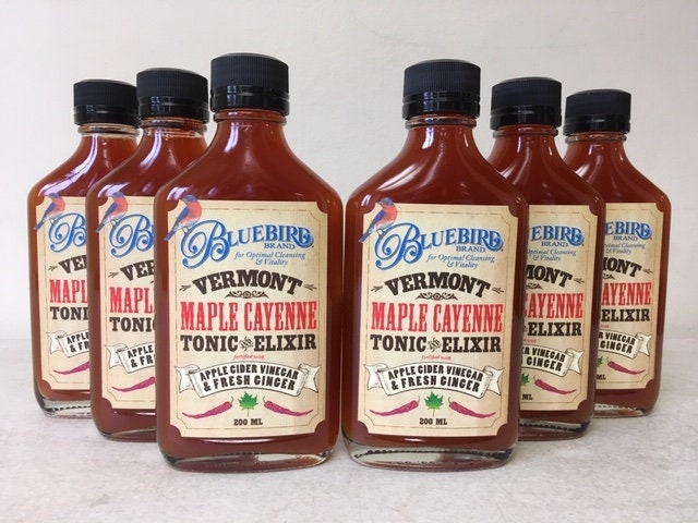6 Pk Maple Cayenne TONIC & ELIXIR W/ Fresh Ginger -6 PACK- Free ...