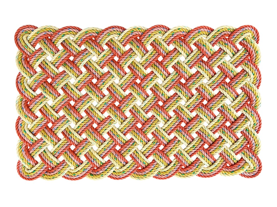 Autumn Rope Doormat, Upcycled Lobster Rope, Nautical Autumn Fall ...