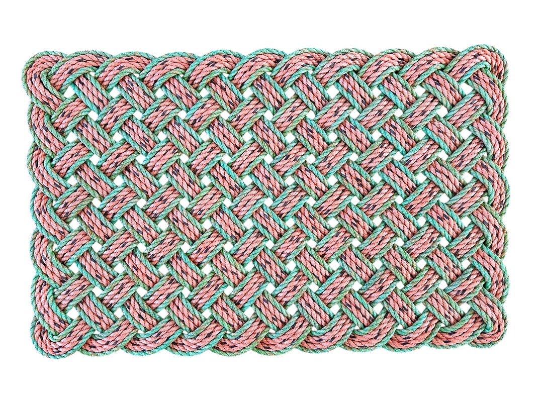 Beach House Rope Mat, Upcycled Lobster Rope Doormat, Maine Made ...