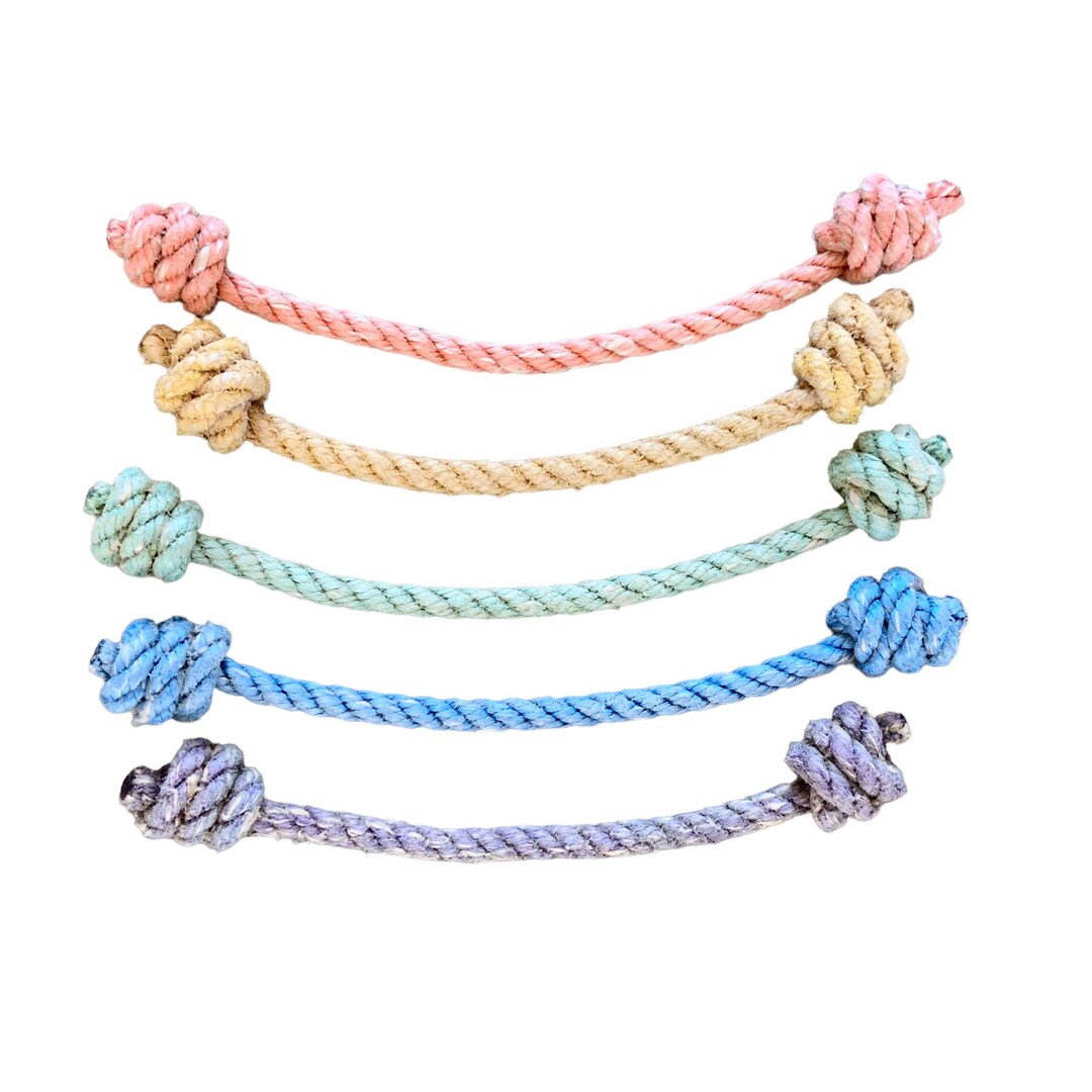 Upcycled Rope Dog Toy, Lobster Rope Chew Toy, Throw Toy, Plastic Rope ...