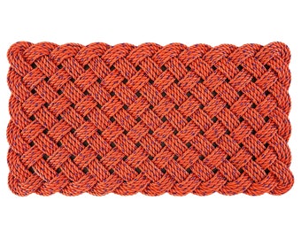 Sea Mist Rope Mat Chunky, Upcycled Lobster Rope Doormat, Maine Made ...