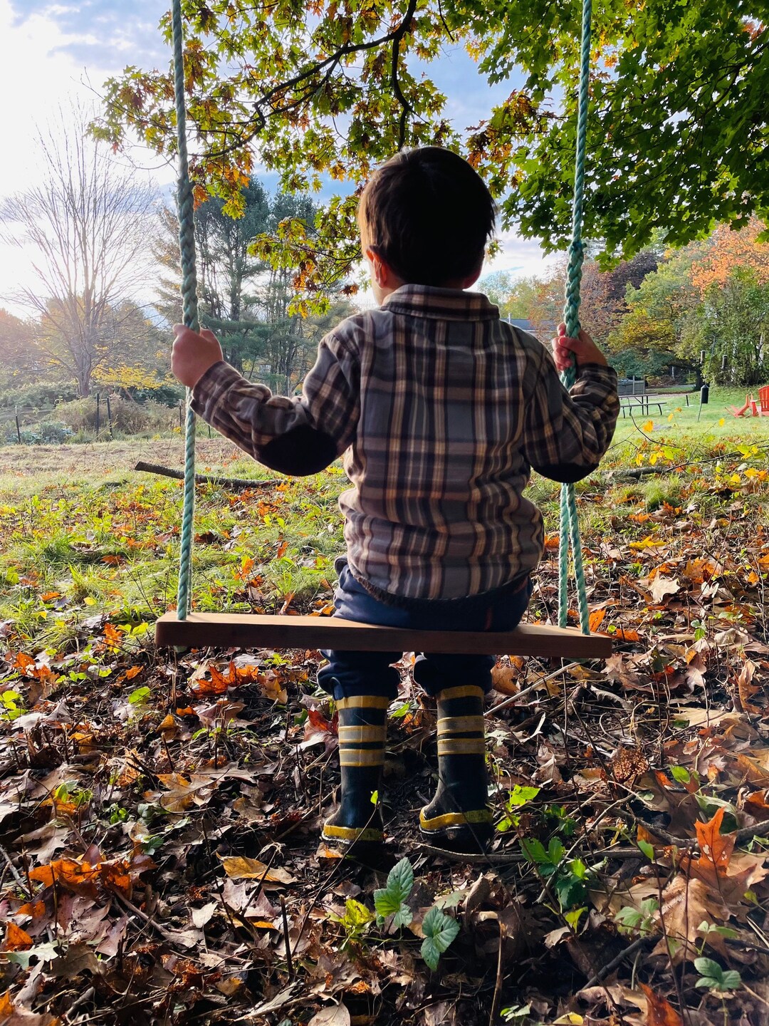 Outdoor Rope Swing From Reclaimed Rope and Cedar Seat - Etsy
