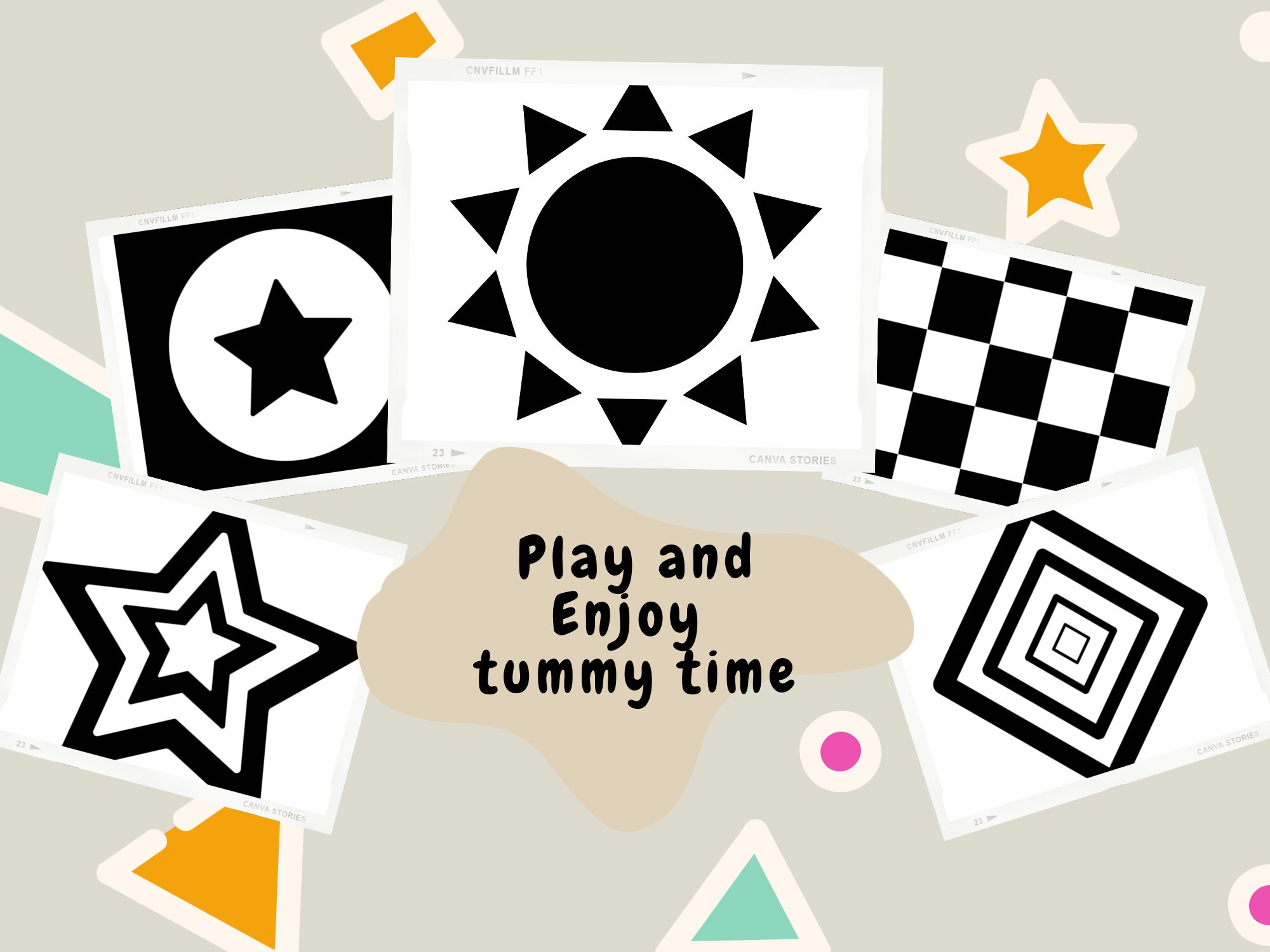 Baby Visual Stimulation, Newborn Baby Flashcards, Baby Sensory Cards ...