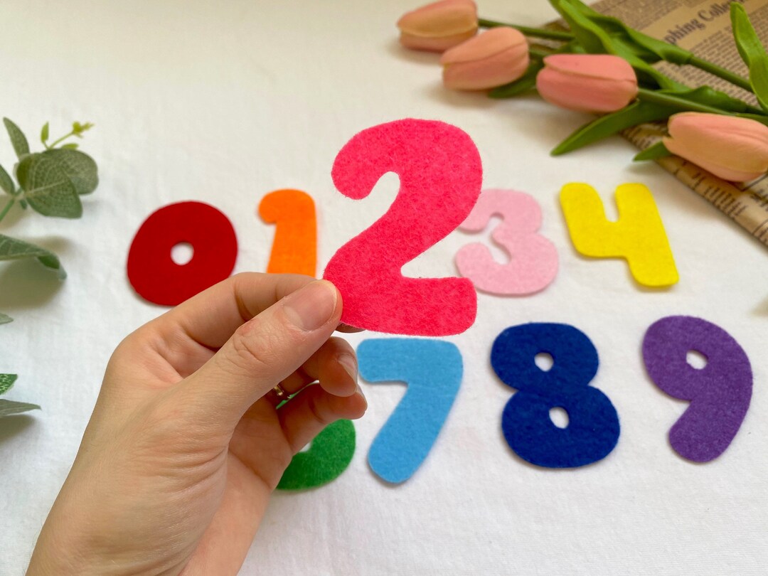 Felt Numbers, Felt Die Cuts for Crafting & Sewing, Felt Shapes Felt Cut ...