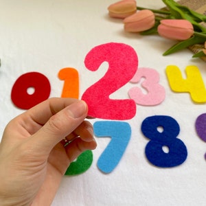 Felt Numbers, Felt Die Cuts for Crafting & Sewing, Felt Shapes Felt Cut ...