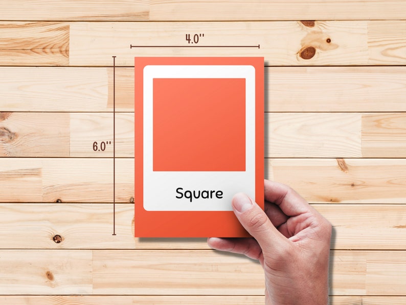 Shape Flashcards and Color Printable, Toddler, Preschool, Prek ...