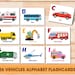 Transport Alphabet Flashcards, Vehicles Flashcards Printable, Transport ...