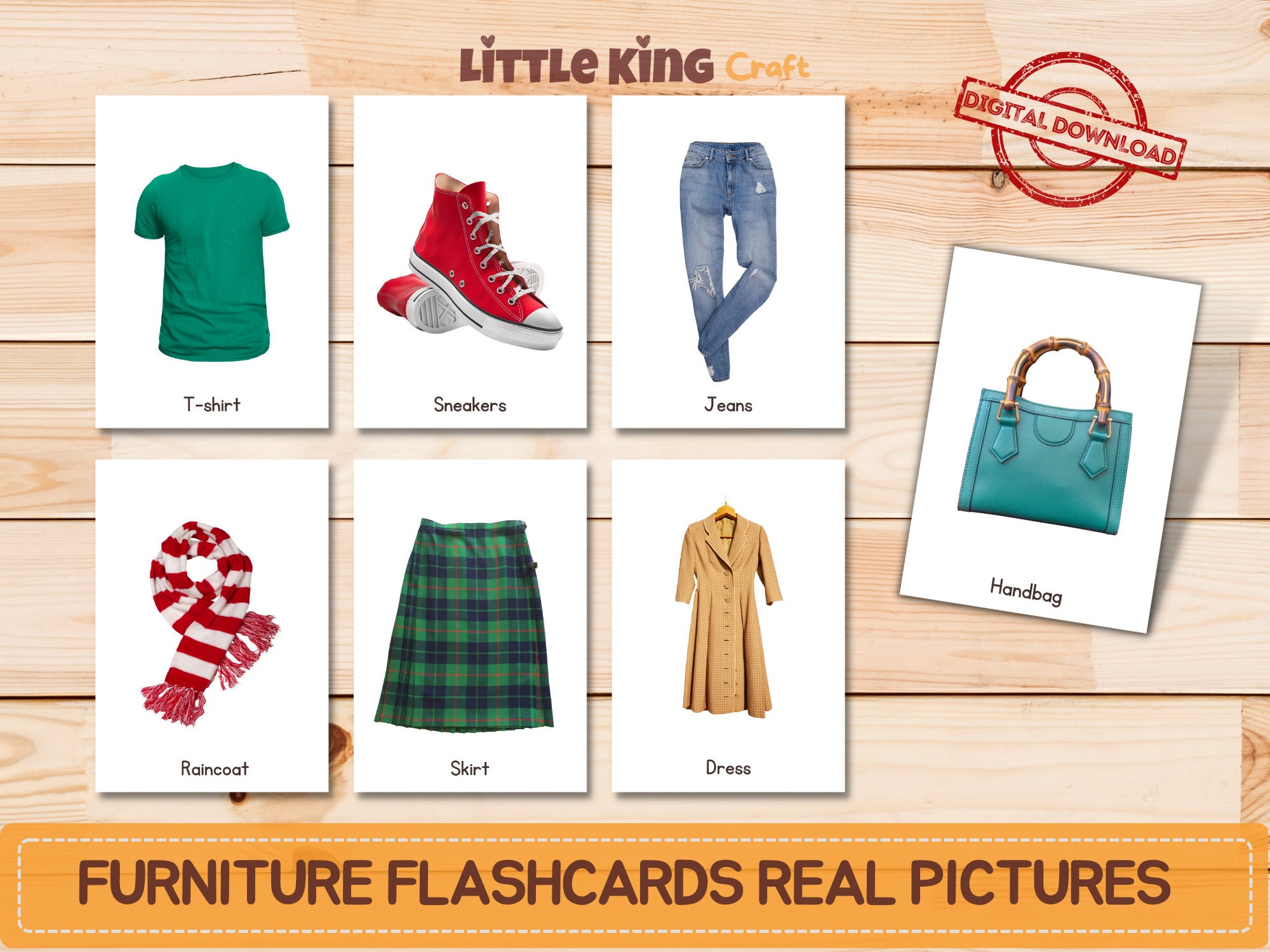 CLOTHES With Real Pictures, Clothes Flashcards, Names of Clothes With ...