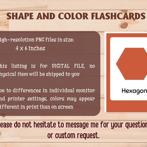 Shape Flashcards and Color Printable, Toddler, Preschool, Prek ...