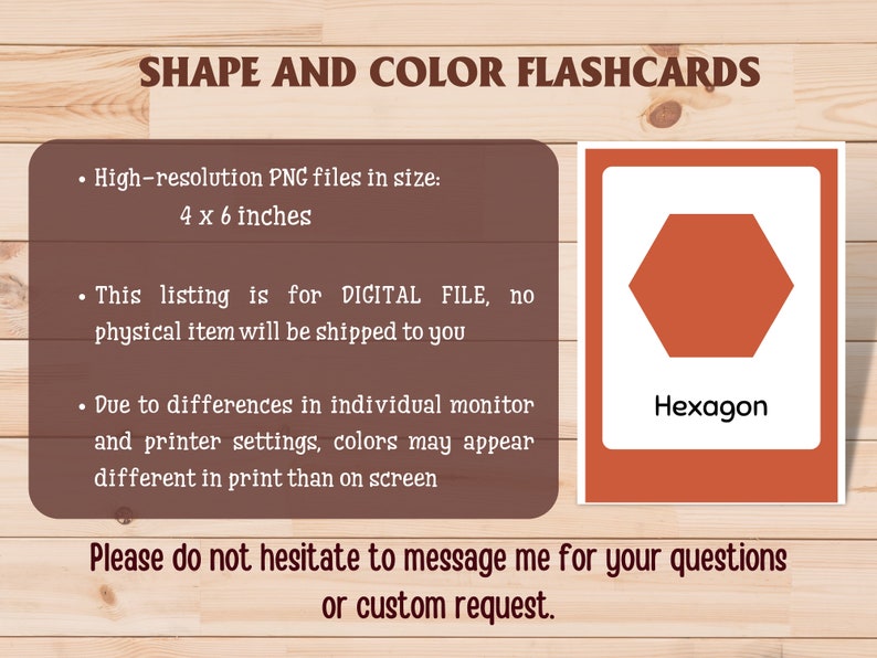 Shape Flashcards and Color Printable, Toddler, Preschool, Prek ...