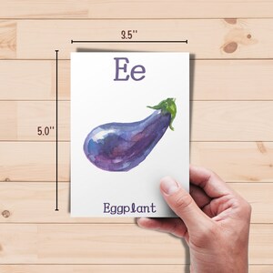 Fruits and Vegetables Flashcards, Printable Alphabet Flash Cards ...