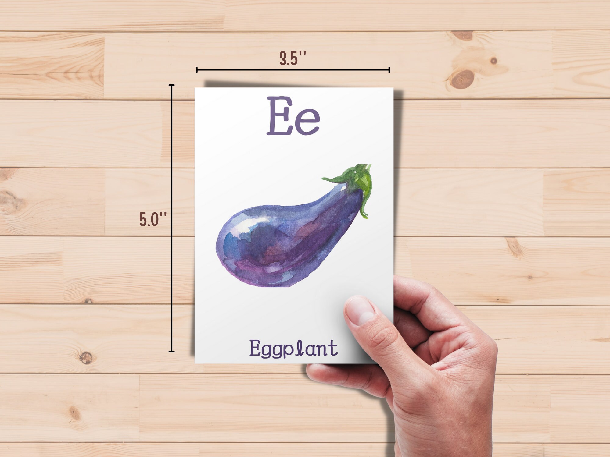 Fruits and Vegetables Flashcards, Printable Alphabet Flash Cards ...