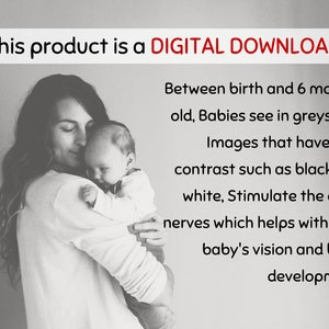 Baby Visual Stimulation, Newborn Baby Flashcards, Baby Sensory Cards ...