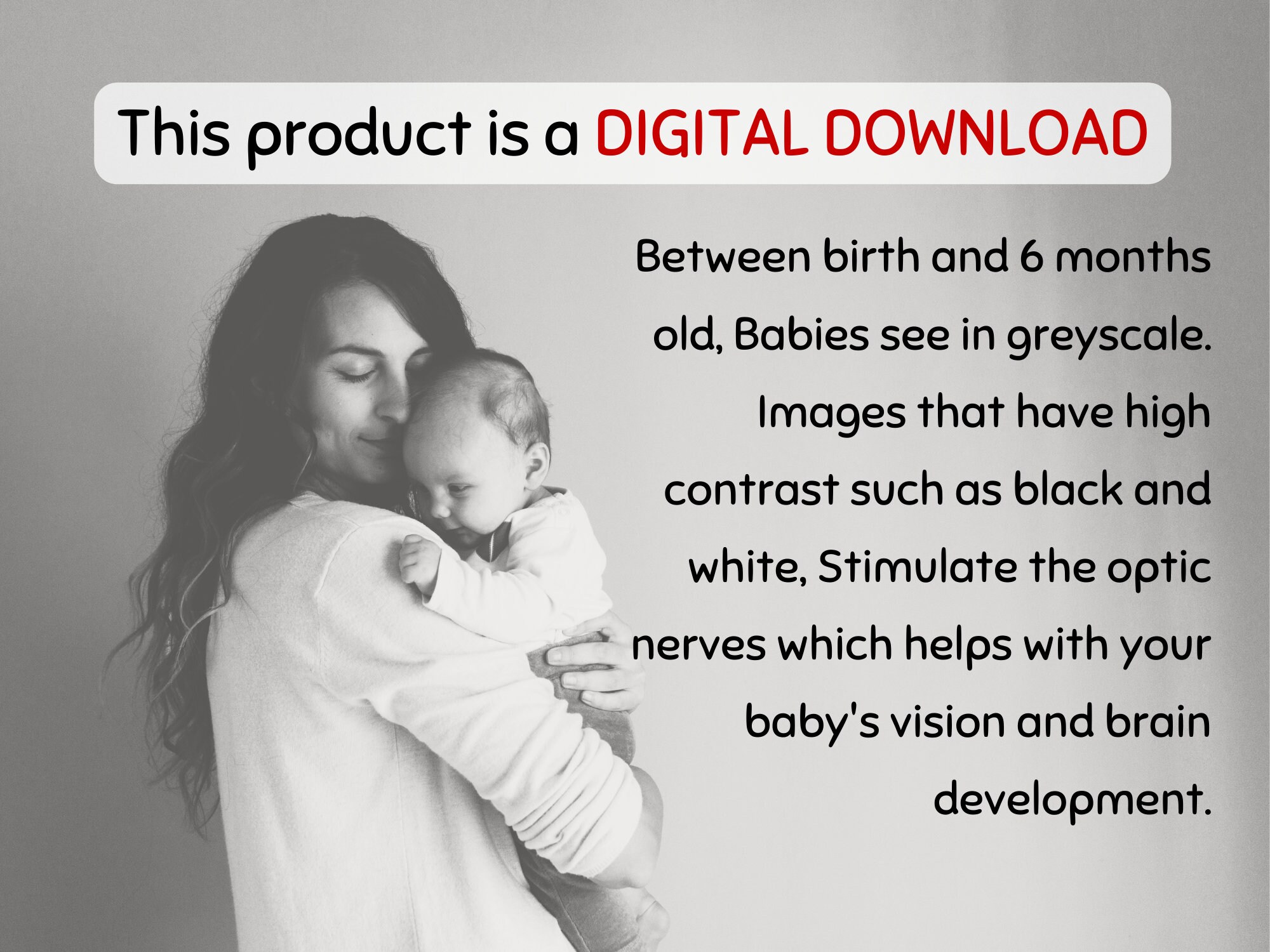 Baby Visual Stimulation, Newborn Baby Flashcards, Baby Sensory Cards ...