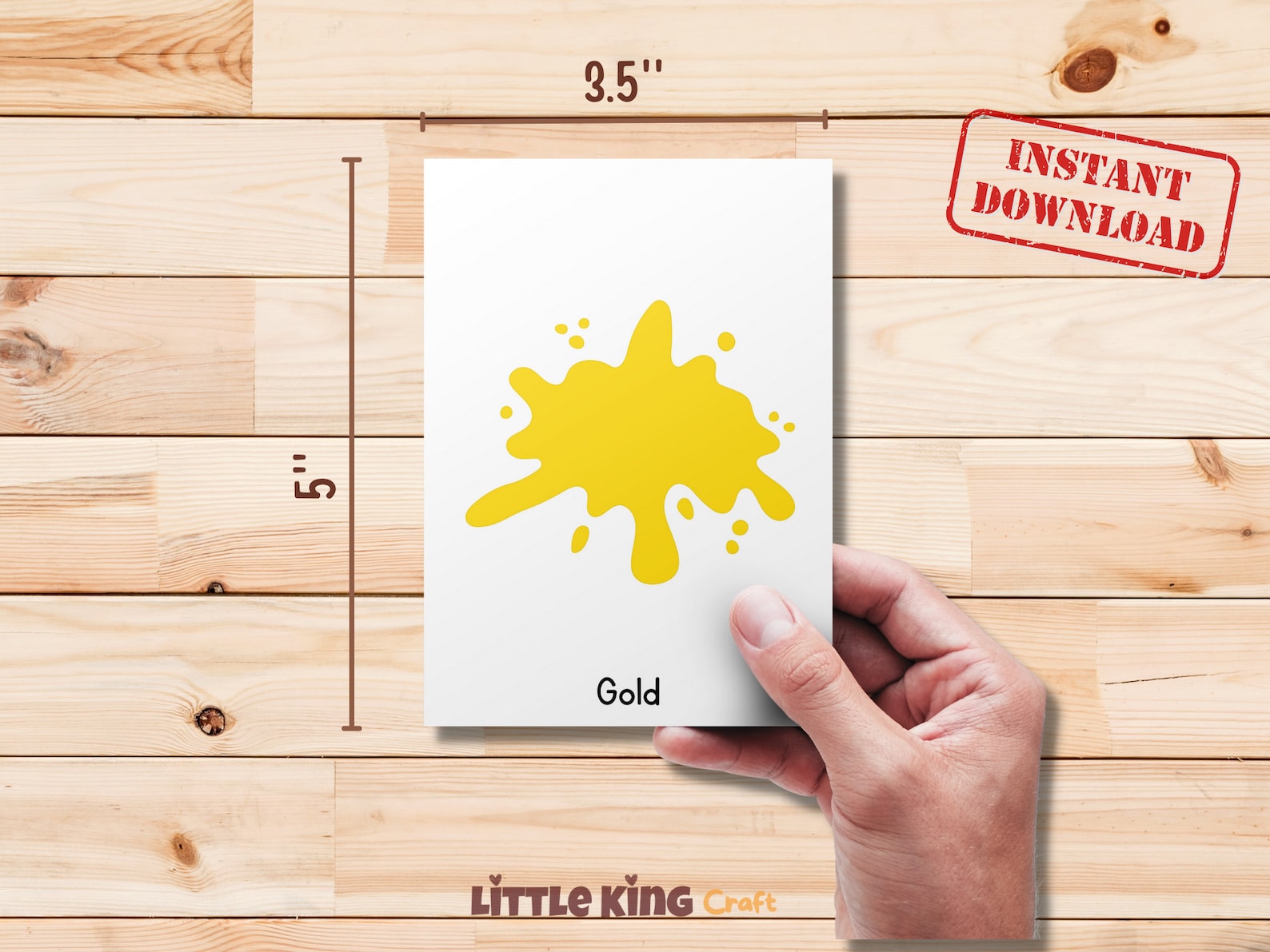 Color Flashcards, Montessori Printable, Toddlers Flacshcards, Color ...