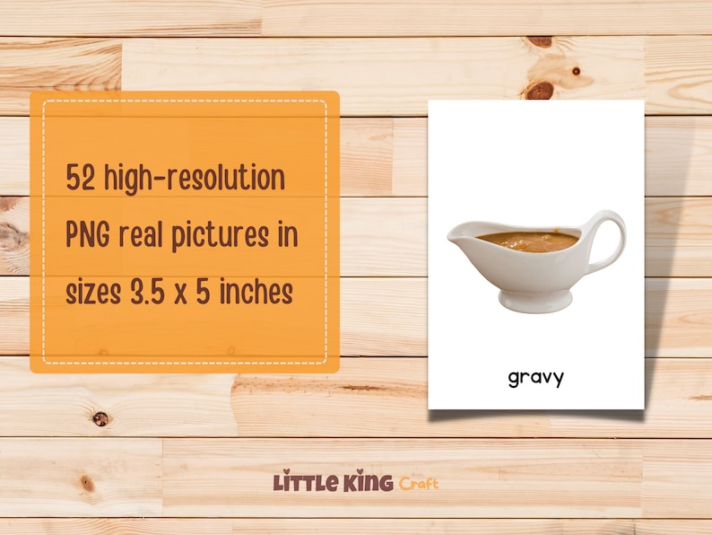 Food Flashcards Real Pictures, Montessori Printable Flashcards, Toddler ...