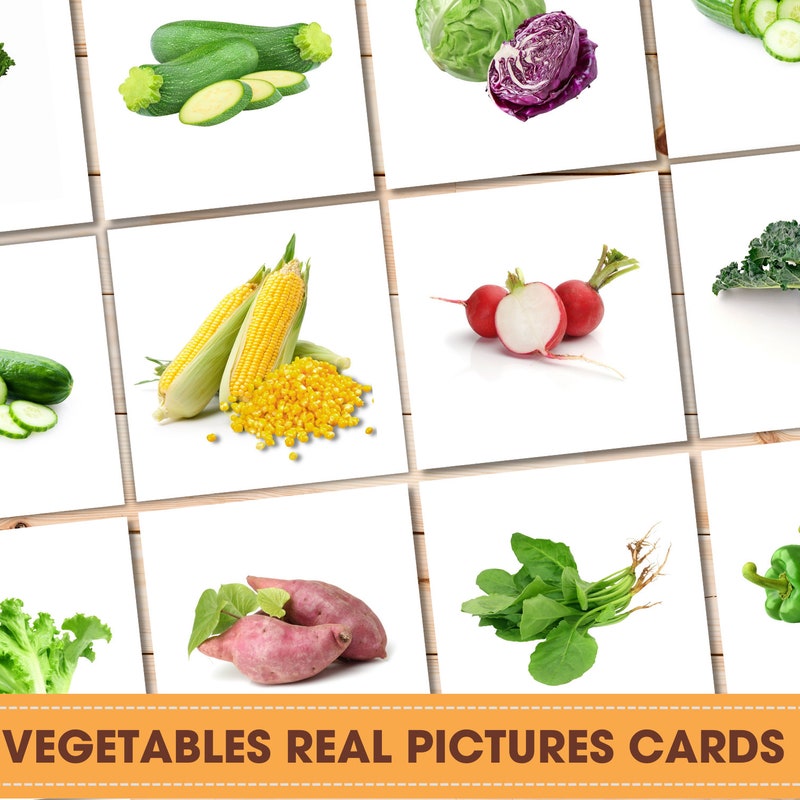 Vegetable Cards - Etsy