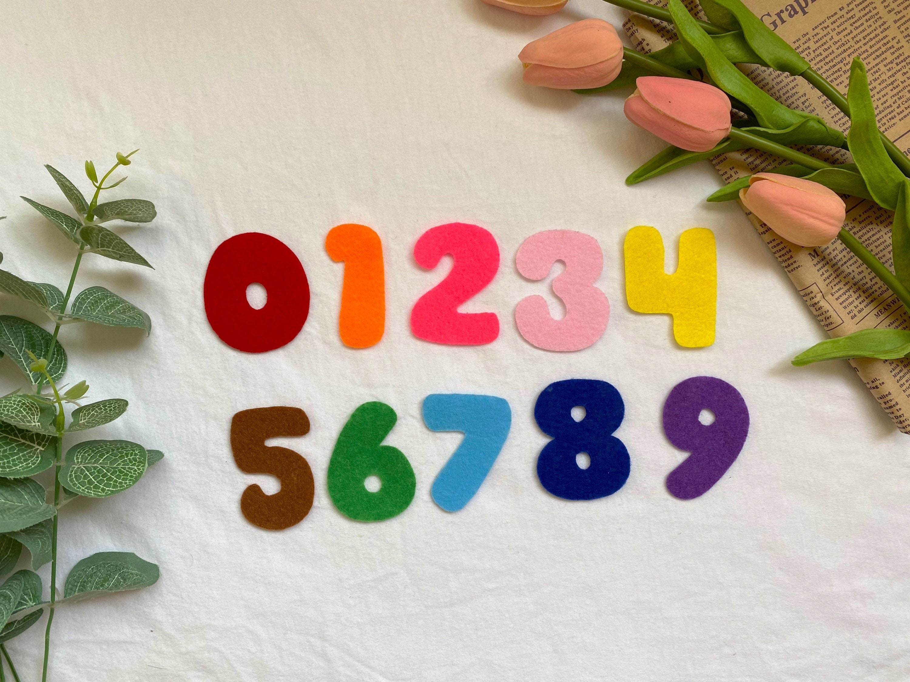 Felt Numbers, Felt Die Cuts for Crafting & Sewing, Felt Shapes Felt Cut ...
