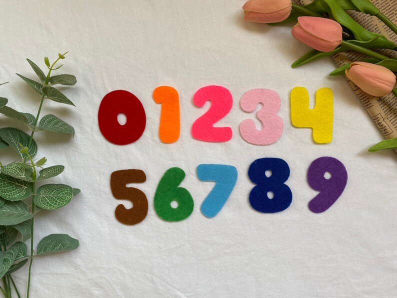 Felt Numbers, Felt Die Cuts for Crafting & Sewing, Felt Shapes Felt Cut ...