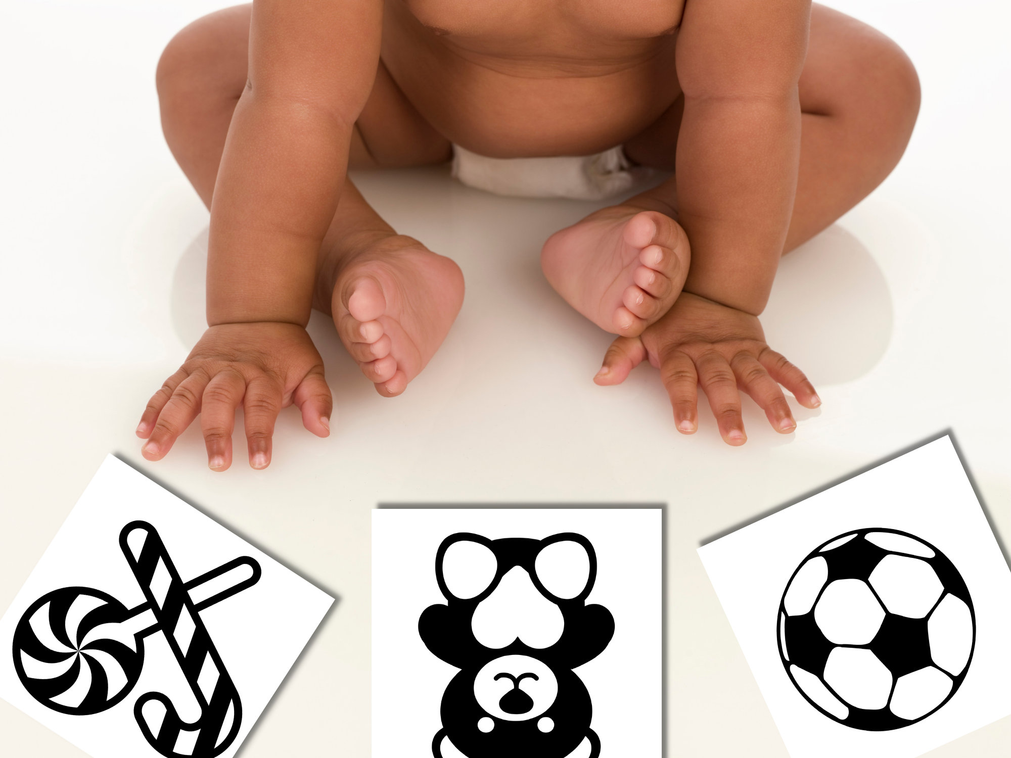 Infant Stimulation Flashcards, Things at Home Flashcards Newborn Baby ...