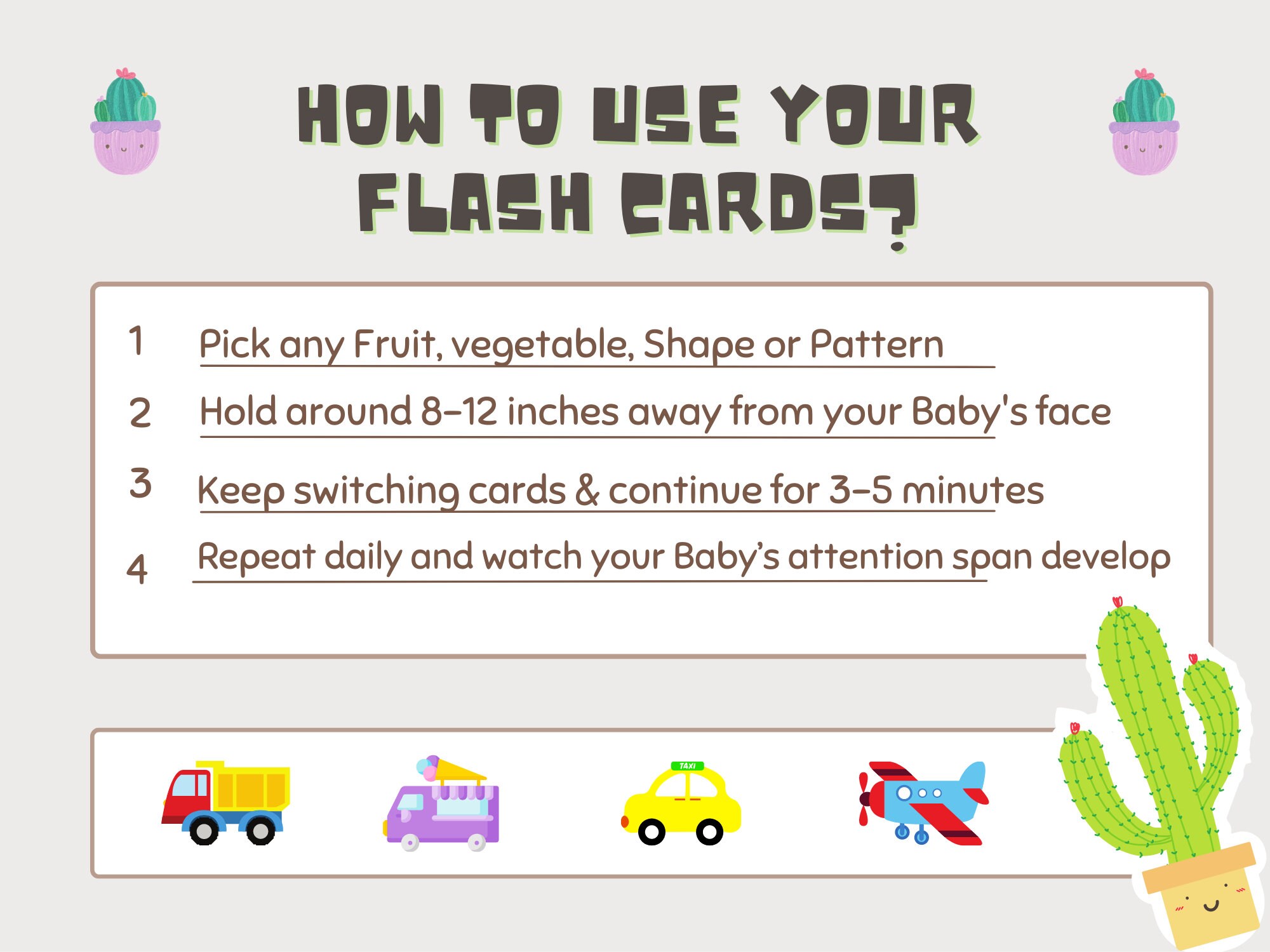 Baby Visual Stimulation, Newborn Baby Flashcards, Baby Sensory Cards ...