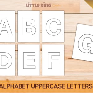 Alphabet Uppercase Letters, ABC Coloring Printable, Alphabet Activities ...