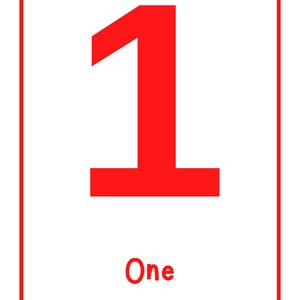 Basic NUMBER FLASHCARDS 0 -50, Number Flashcards Printable 0-50 for ...