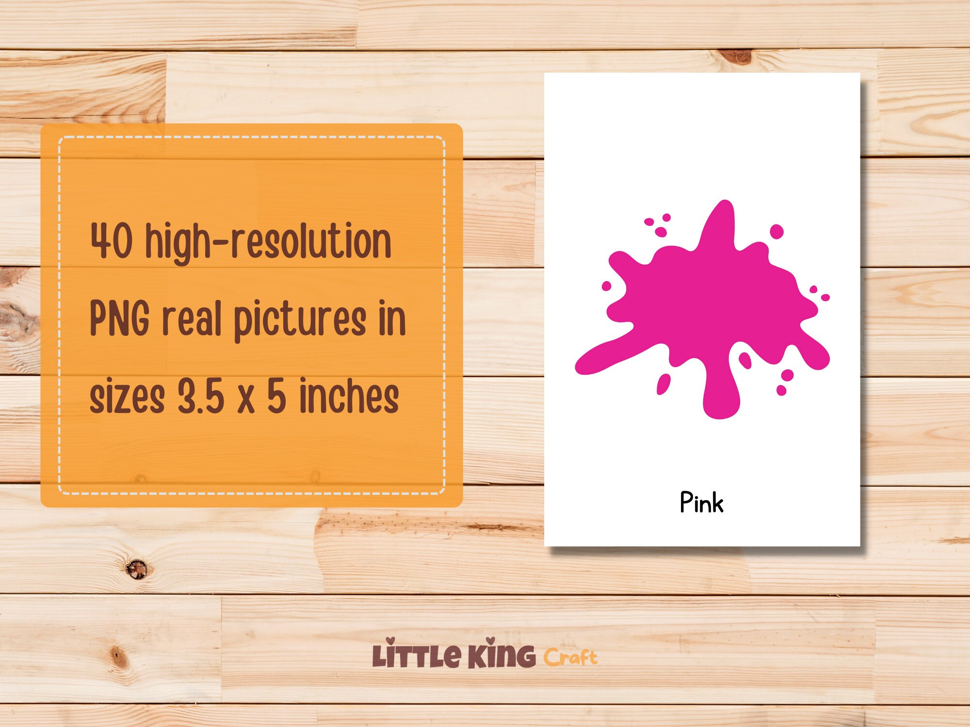 Color Flashcards, Montessori Printable, Toddlers Flacshcards, Color ...