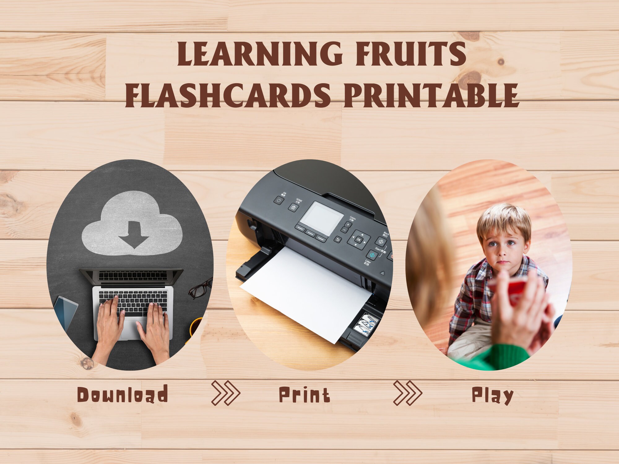 Fruits Real Picture Flashcards, Preschool Fruit Card, Fruit Flashcards ...