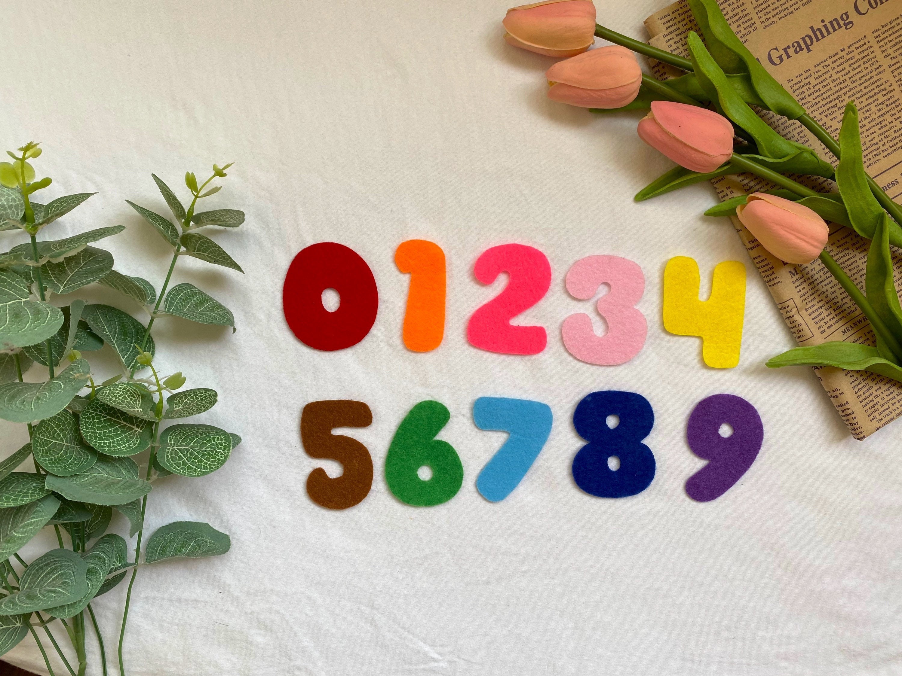 Felt Numbers, Felt Die Cuts for Crafting & Sewing, Felt Shapes Felt Cut ...
