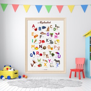 Alphabet Poster (real Pictures), ABC Poster, Montessori Poster ...