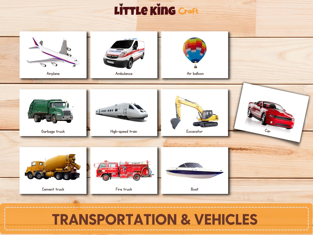 Vocabulary Transportation, Vehicles Real Pictures, Vehiches Flash Cards ...
