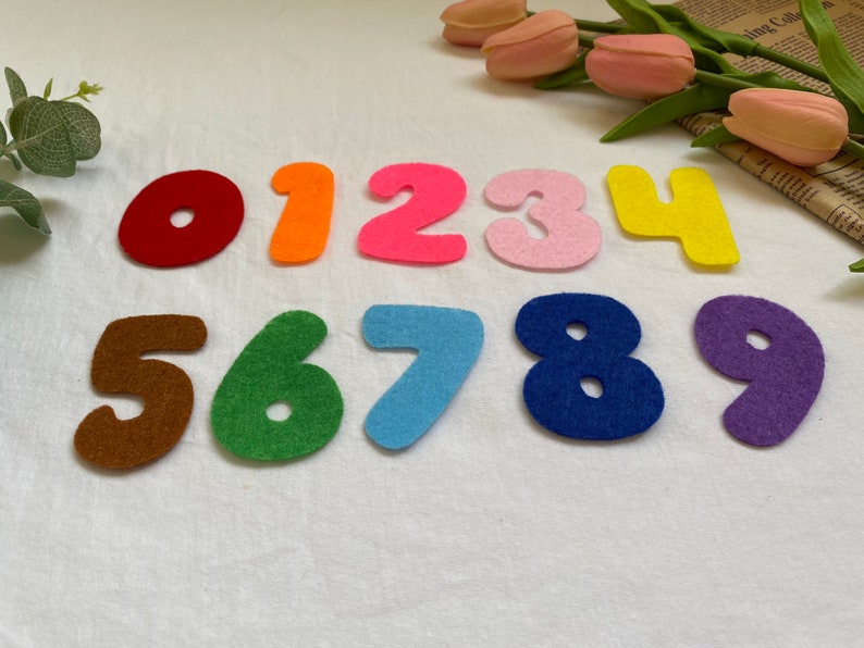 Felt Numbers, Felt Die Cuts for Crafting & Sewing, Felt Shapes Felt Cut ...