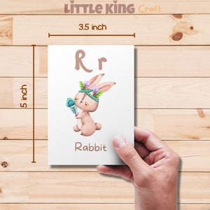 Animal Alphabet Flashcards With Pictures, Cute Animal Flashcards ...