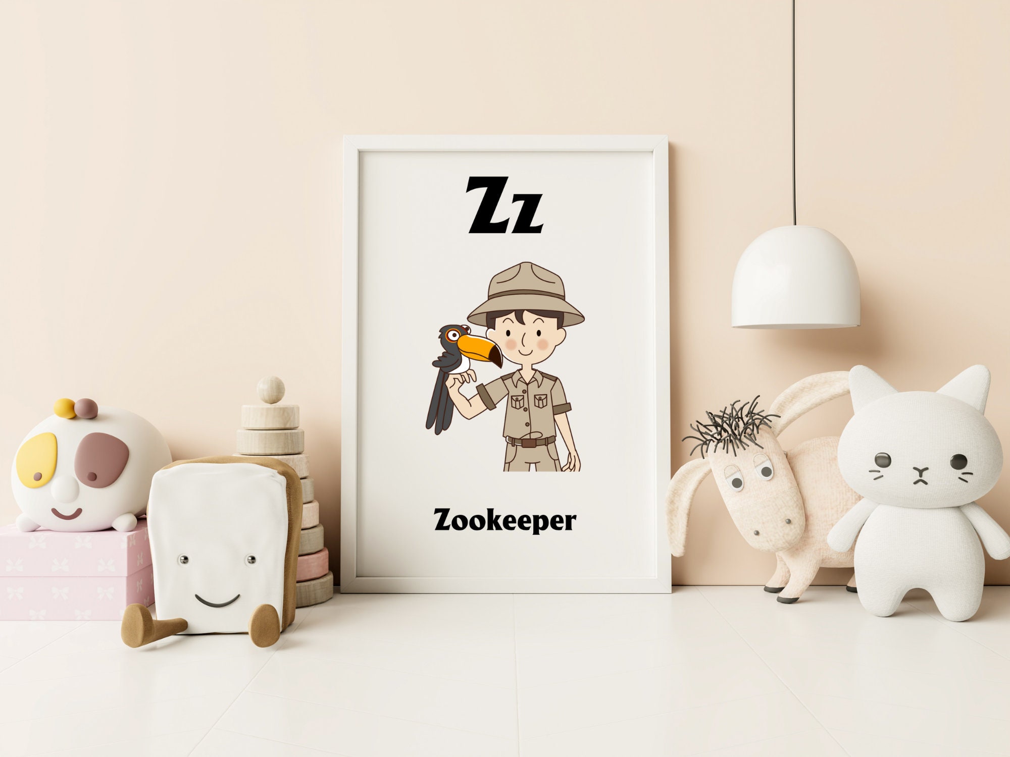 Profession Alphabet Flashcards Printable Jobs ABC Occupation - Etsy UK