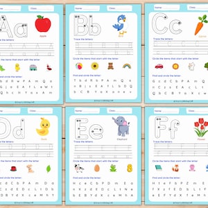 Alphabet Tracing Worksheets, Alphabet Writing Practice, 26 Upper ...
