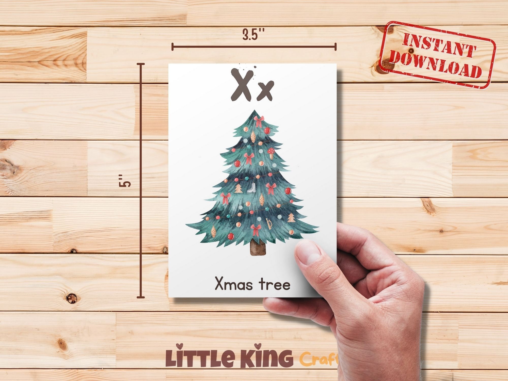 Christmas Alphabet Flashcard With Pictures, Christmas Printable to ...