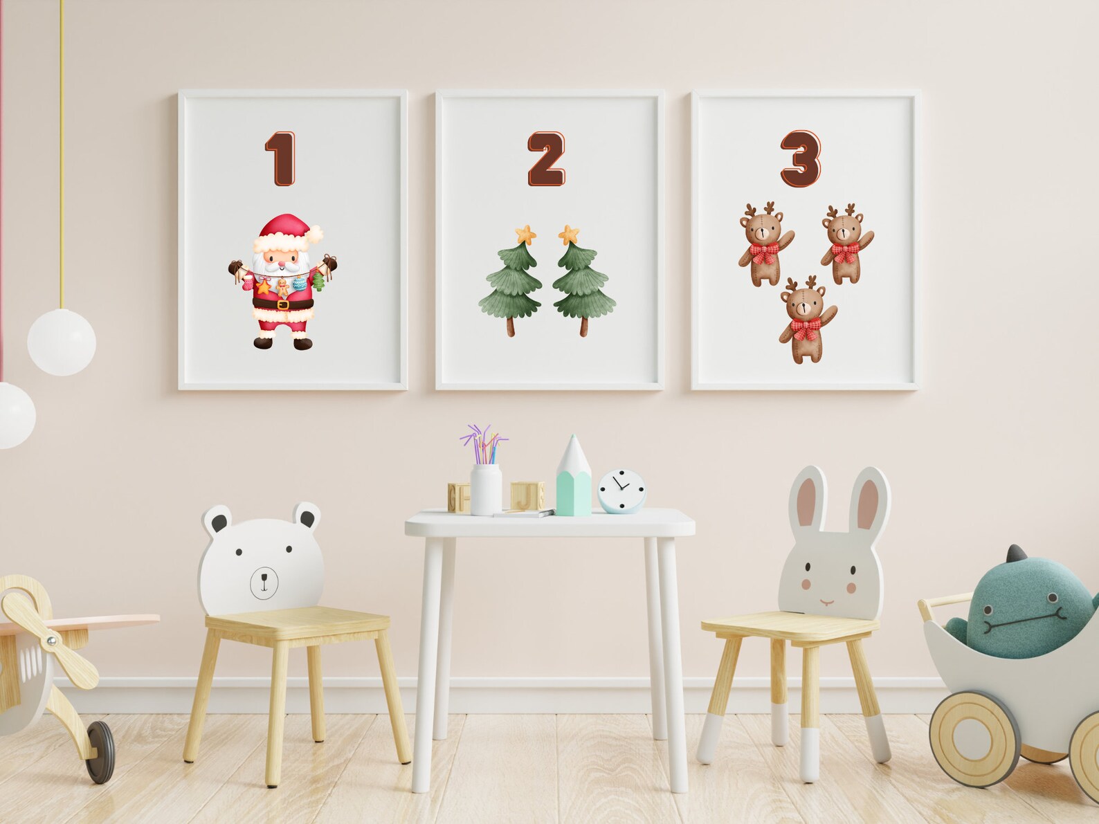 Christmas NUMBER FLASHCARDS, Christmas Counting Flash Cards, Printable ...
