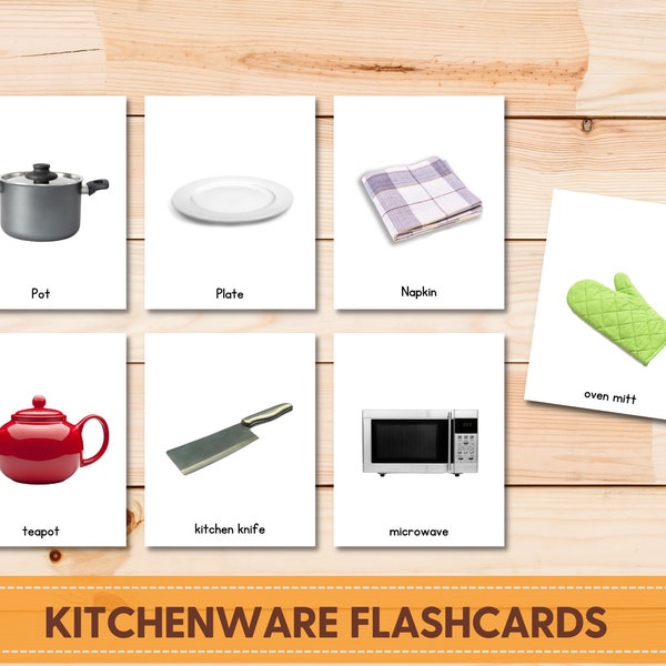 Montessori Kitchen Cards - Etsy