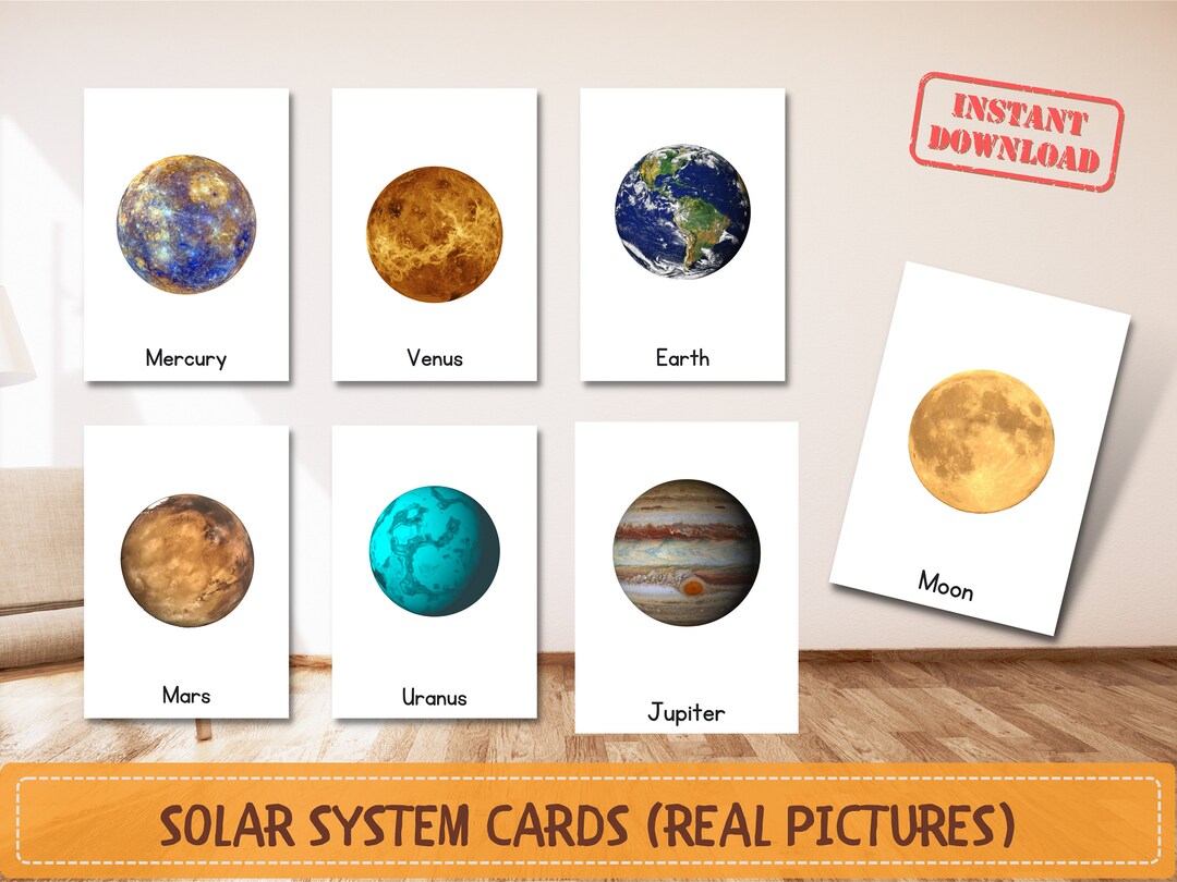 Solar System (real Pictures), Solar System Planets, Montessori ...