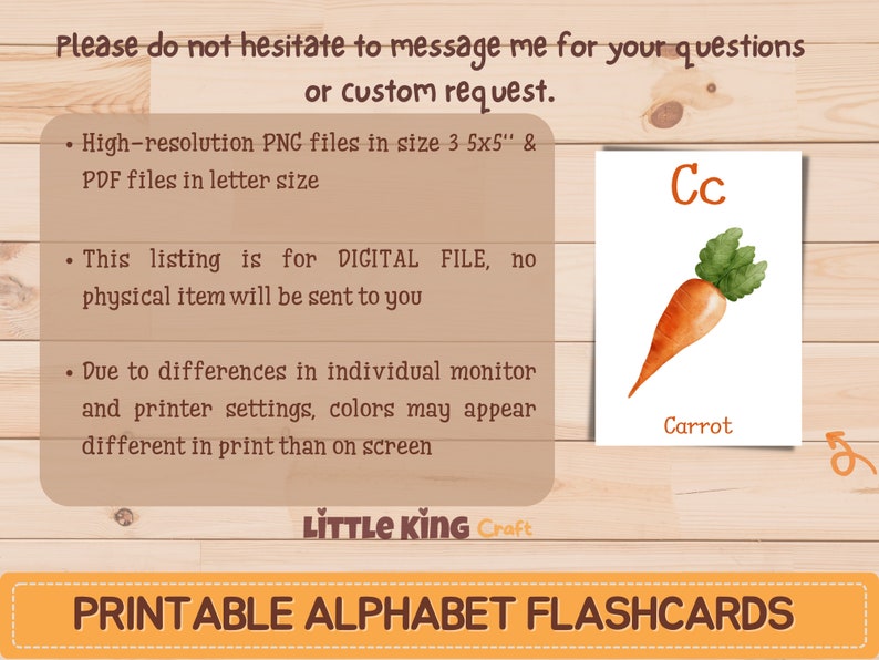 Fruits and Vegetables Flashcards, Printable Alphabet Flash Cards ...