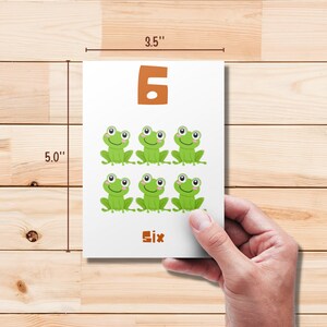 ANIMAL Number Flashcards, Counting Flashcards Printable, Montessori ...