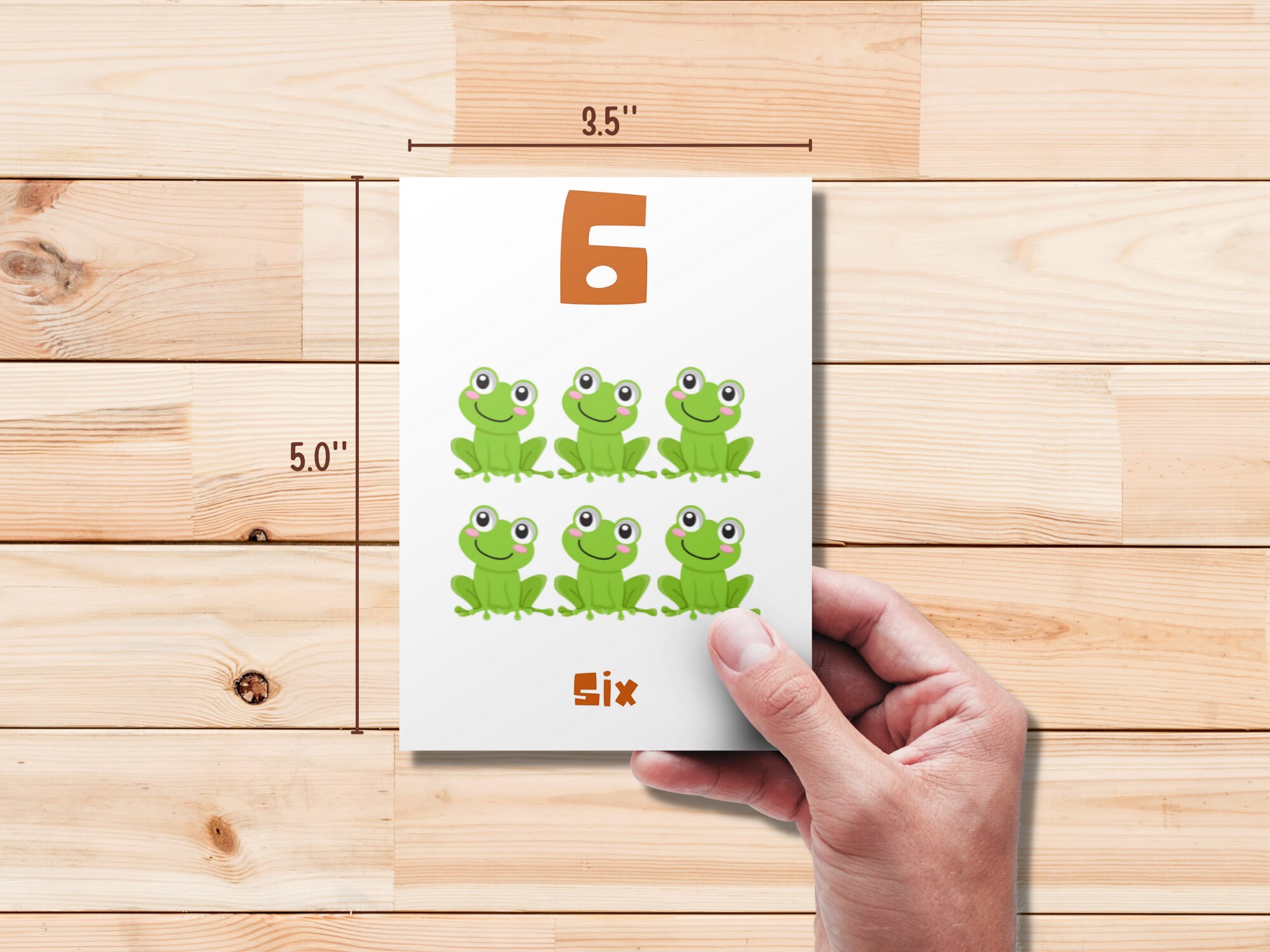 ANIMAL Number Flashcards, Counting Flashcards Printable, Montessori ...