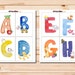Montessori Alphabet Flashcards Printable, Watercolor ABC Flashcards ...