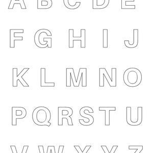 Alphabet Uppercase Letters ABC Coloring Printable Alphabet - Etsy