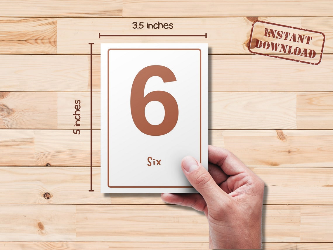 Basic NUMBER FLASHCARDS 0 -50, Number Flashcards Printable 0-50 for ...