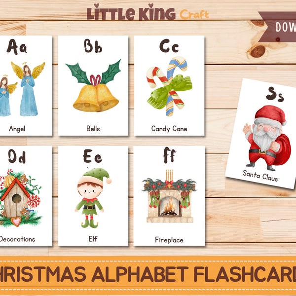 Christmas Flashcard - Etsy