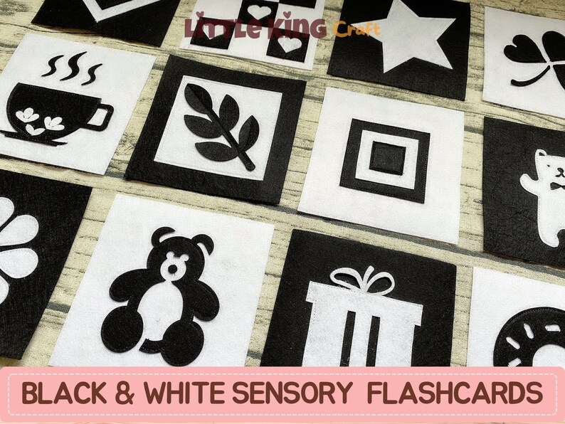 Baby Sensory Cards High Contrast Flashcards for Newborn - Etsy