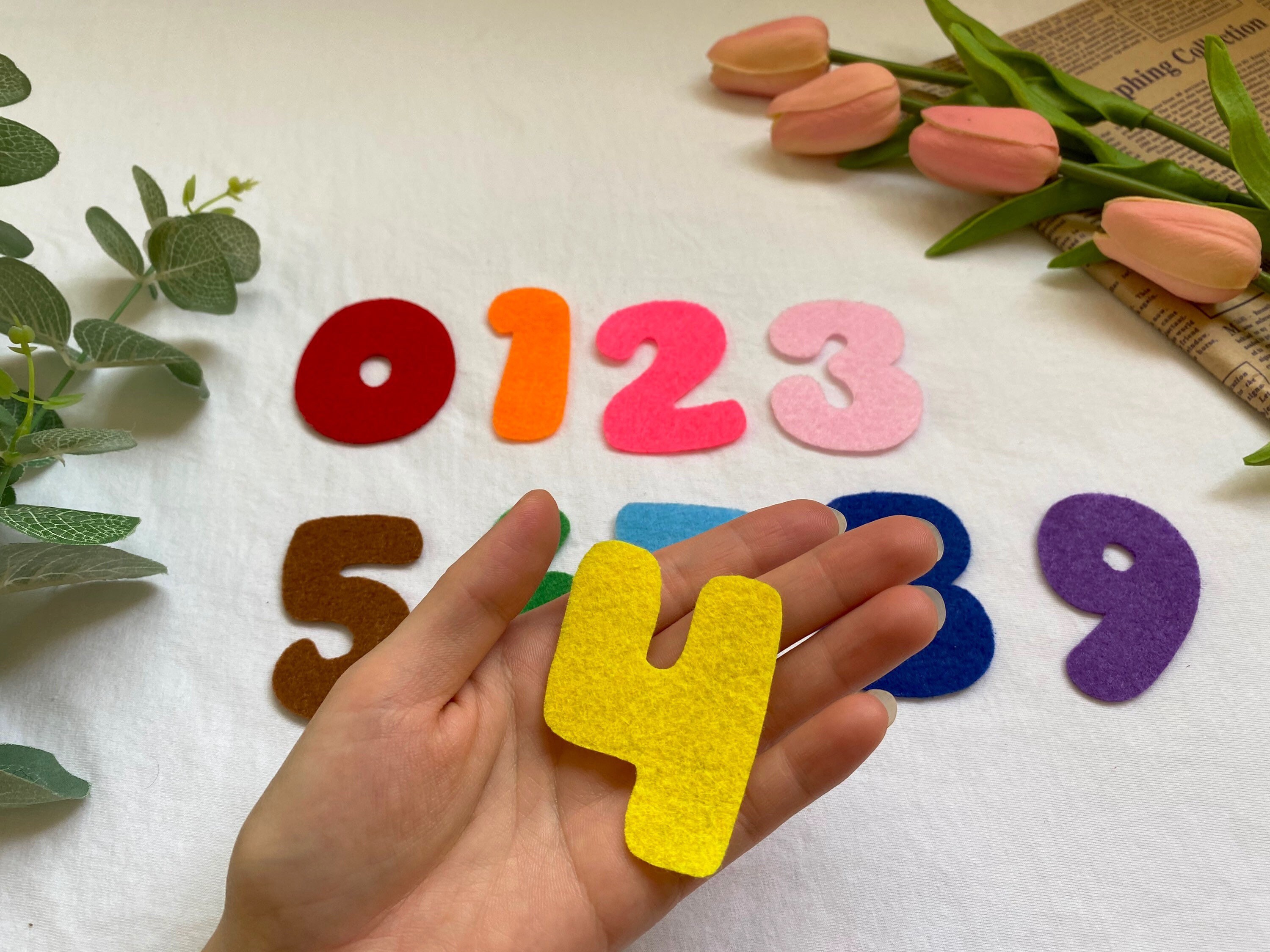 Felt Numbers, Felt Die Cuts for Crafting & Sewing, Felt Shapes Felt Cut ...
