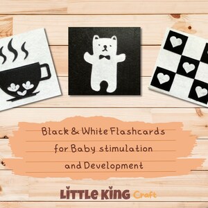 Baby Sensory Cards, High Contrast Flashcards for Newborn Babies, Black ...
